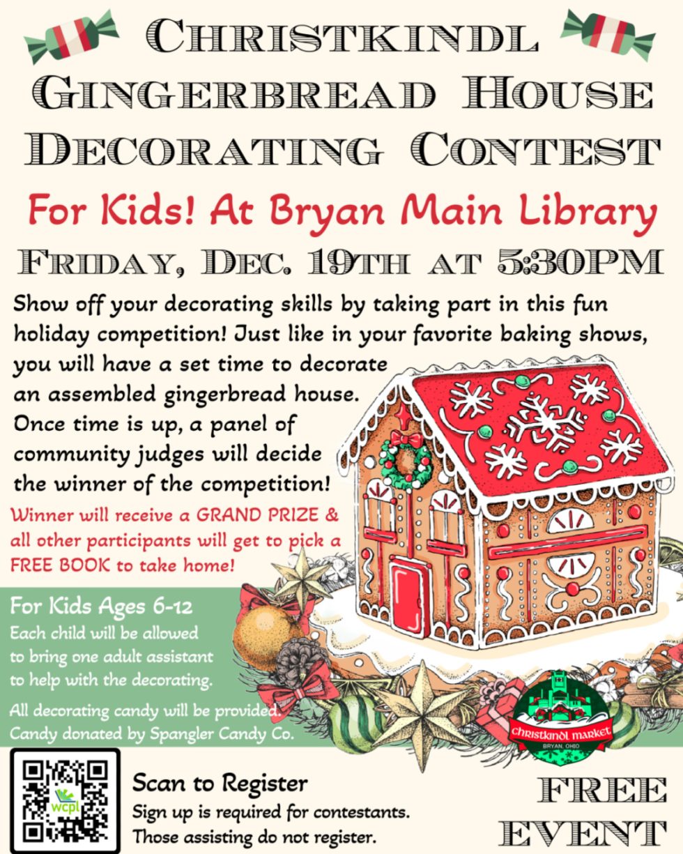 Kids Christkindl Gingerbread House Decorating Contest | Visit Bryan, Oh